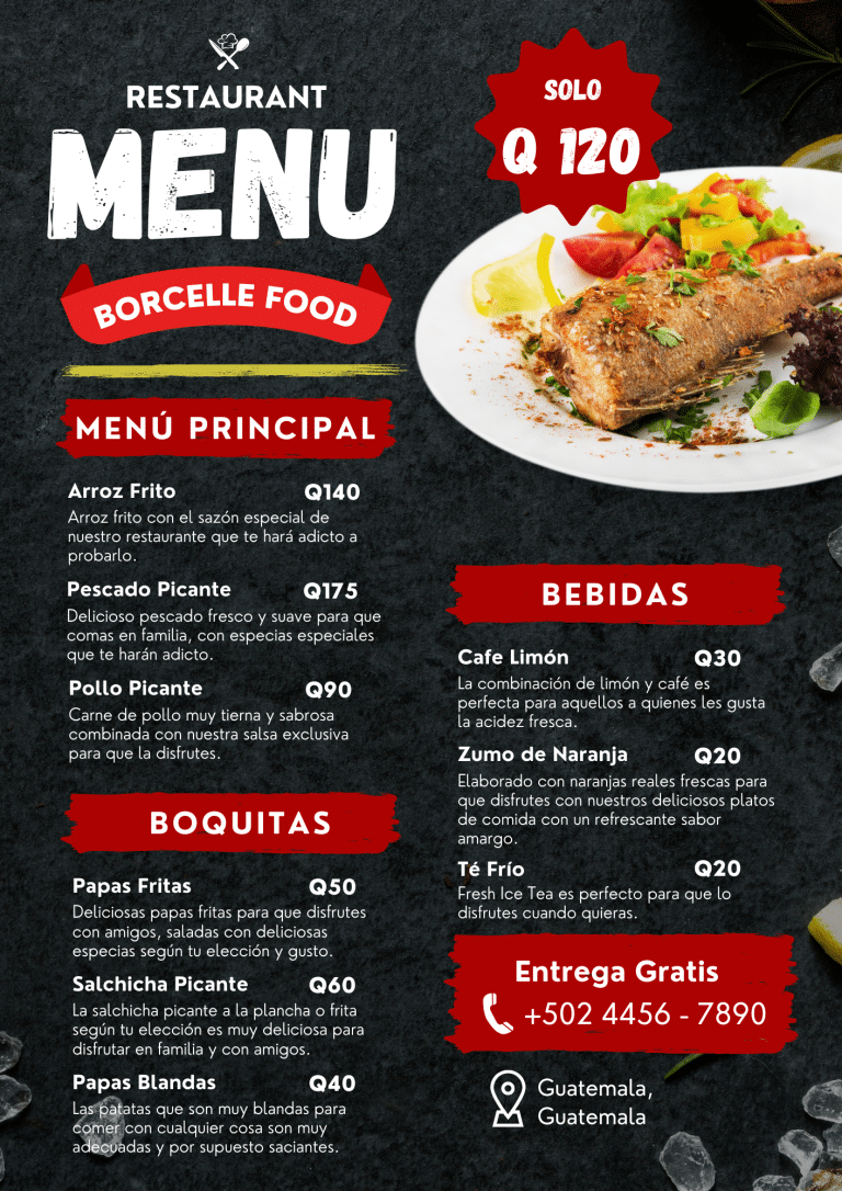 Diseño de Menús Digitales para Restaurantes en Guatemala: Atractivo y ...